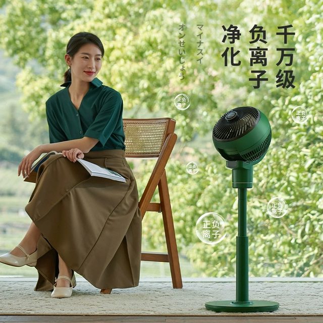 Japanese family's air circulating fan home quiet electric fan landing ...