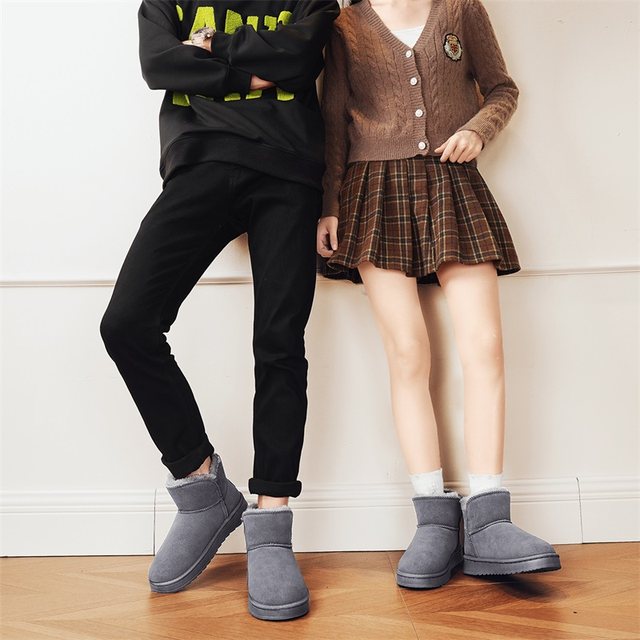 Harbin snow boots for women 2025 new winter velvet thickened short ...