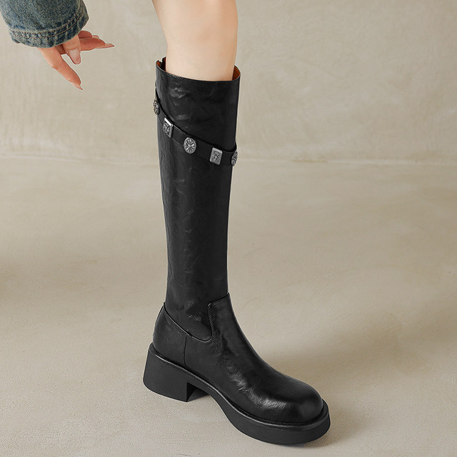 Dalee ~ Kitani Flower Mist Superfire High Capital Boots Women's Round ...