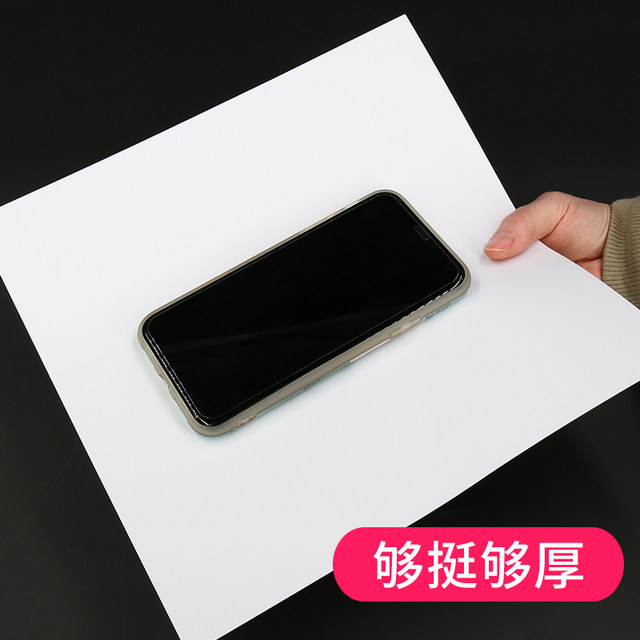 Square white cardboard colored lead marker pen oil pastel hand-painted ...