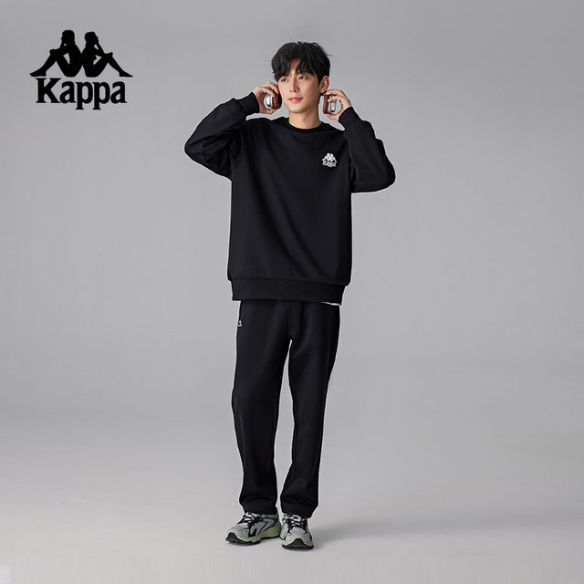 Kappa Kappa 2025 Autumn Round Neck Sports Sweater Women's Couple Retro ...