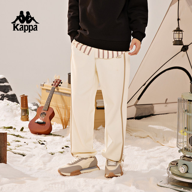 Kappa Kappa outlets official sweatpants sweatpants knitted back-to-back couple men and women ...