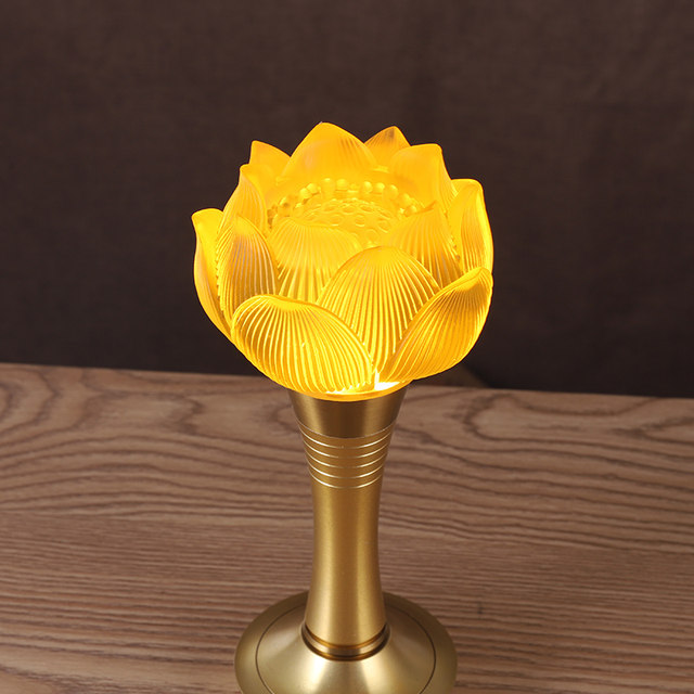 New plug-in lotus lantern Buddha offering lamp Guanyin Bodhisattva ...