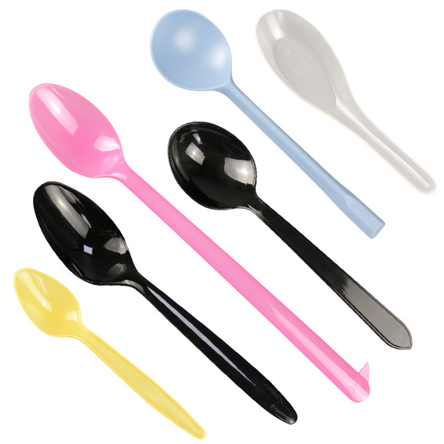 Disposable spoon takeaway independent packaging plastic commercial fast ...