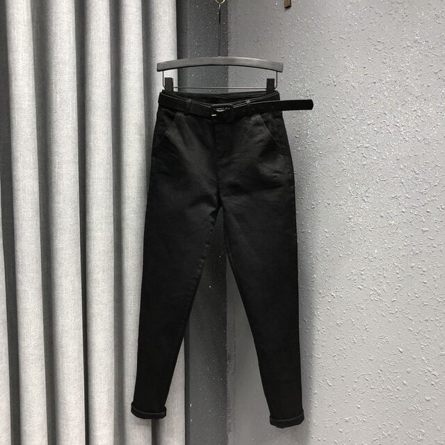 Casual trousers for women, elastic slim spring new style fashionable ...