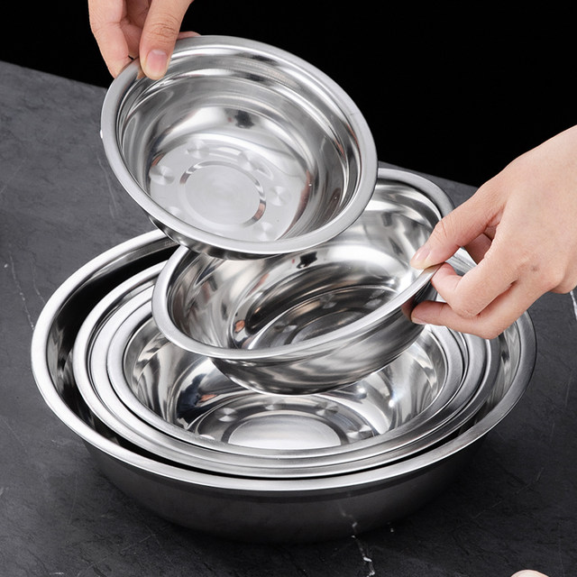 Stainless steel soup bowl children's thickened and basin oil soup bowl ...