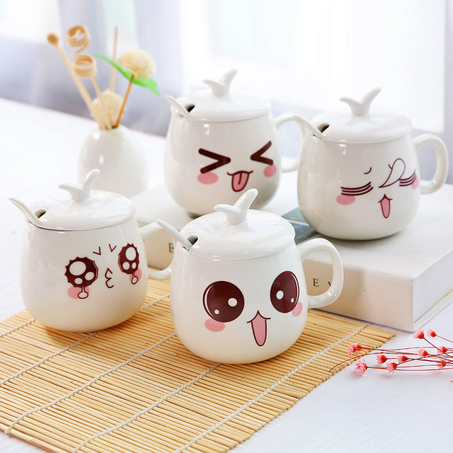 Creative Personalized Cup Ceramic Mark Cup Bringing a Tablet Couple ...