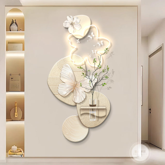 Stone to run the porch decorative painting hydroponic green planting ...