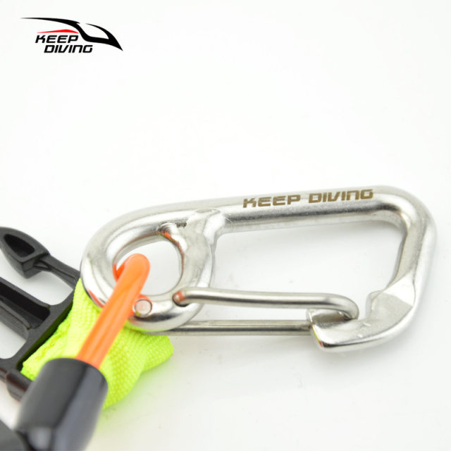 Special stainless steel spring flash flaw rope for diving underwater ...