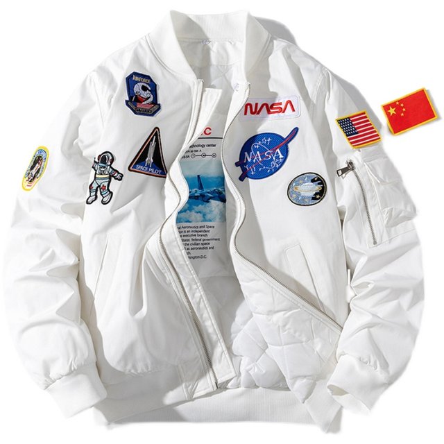 2022 New NASA Joint Spring and Autumn Thin Coat Air Force Pilot Jacket ...