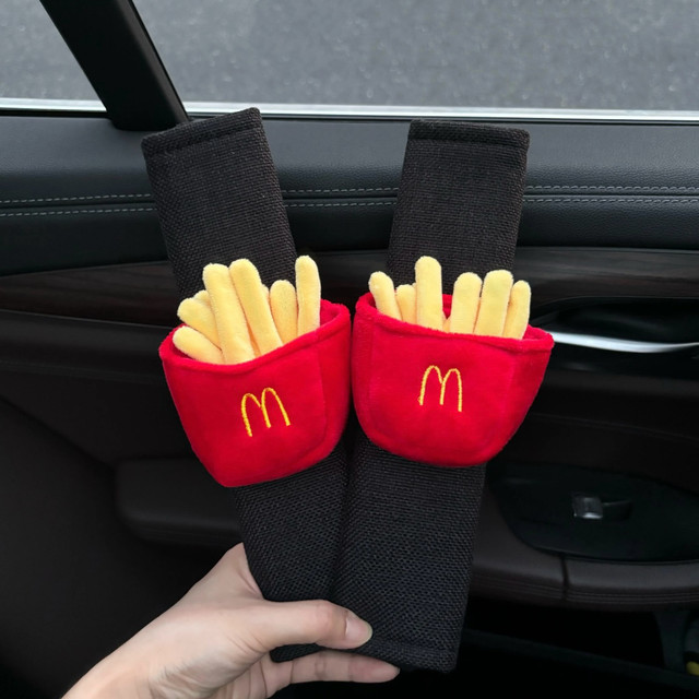 Cute McDonald's French fries seat belt shoulder cover protective cover ...