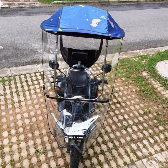 Electric vehicle canopy canopy battery three -wheeled motorcycle ...
