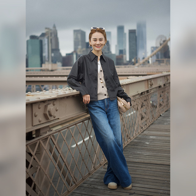 Winnietang 'Modern Shadow' 'Loose Falling Shoulder Cotton Skinch ...