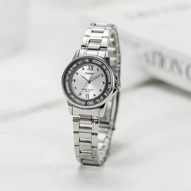 casio Casio watch women's cherry blossom pink fashion simple student ...