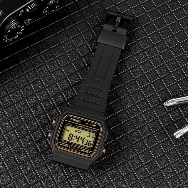 casio Casio small square watch men's F91W genuine retro waterproof ...