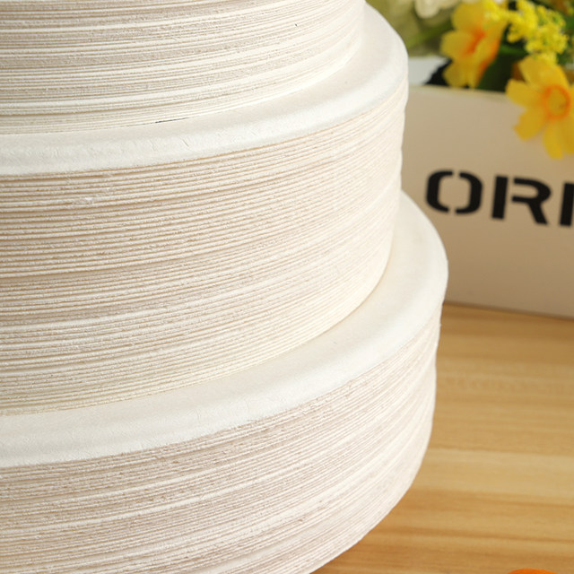 Disposable dish thickened disc white paper cake plate DIY painting ...