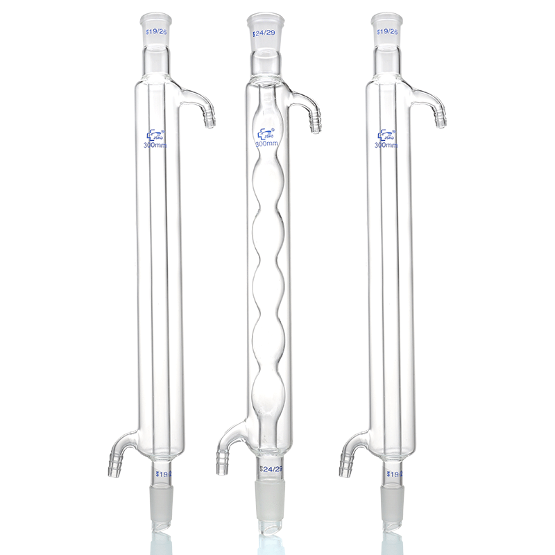 Straight condenser tube, snake-shaped condenser tube, spherical ...
