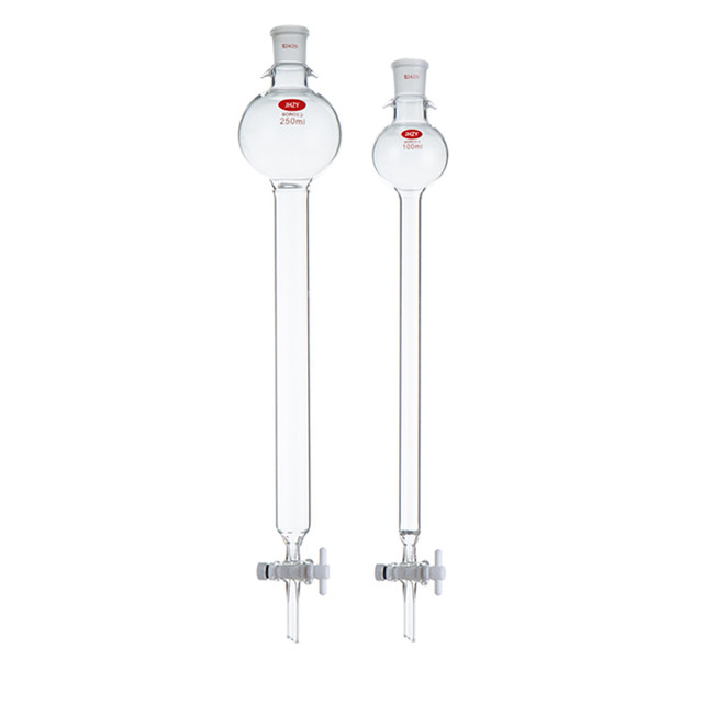 Spherical chromatography column with sand core glass chromatography ...