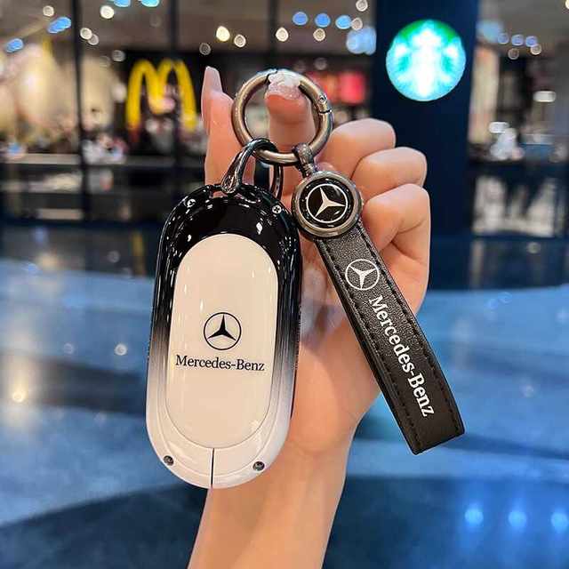 Suitable for Mercedes-Benz key cover e300l/c260l/gle350 car S-class 2024 new GLC men's shell buckle