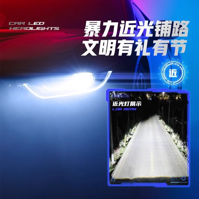 Suitable for Toyota's new Corolla LED large bulb sharp high beam and ...