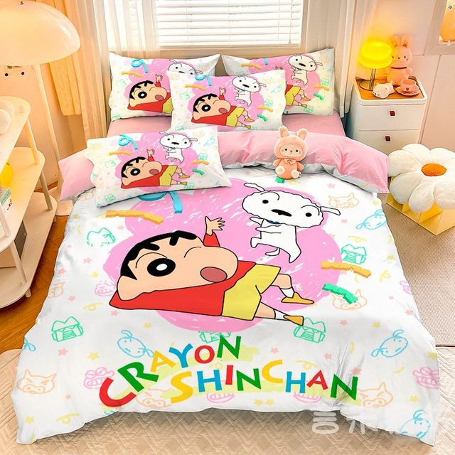 Pure cotton Crayon Shin -new four -piece children's whole cotton ...