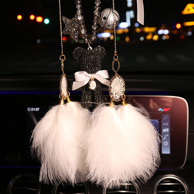 Car pendant car inside high -end creative net red letters diamonds ...