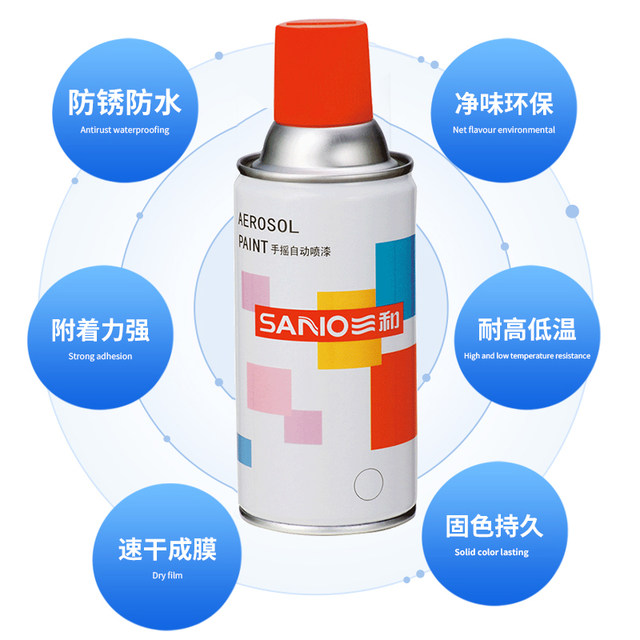 Sanhe self-spraying blue rust-proof and waterproof Cuilan graffiti ...