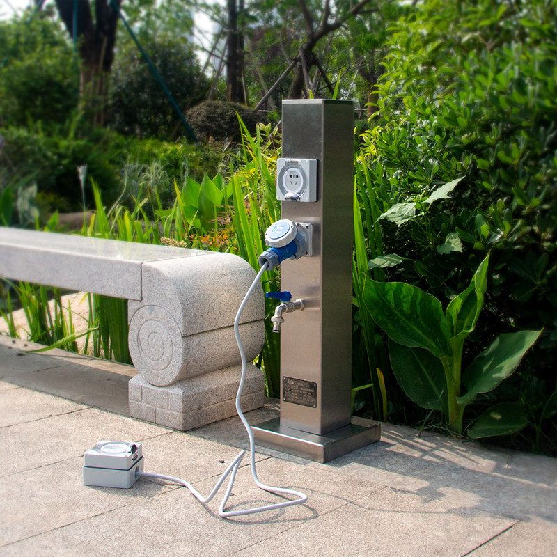 Outdoor Villa Courtyard Lawn Waterproof Ground Socket Column RV Camp ...