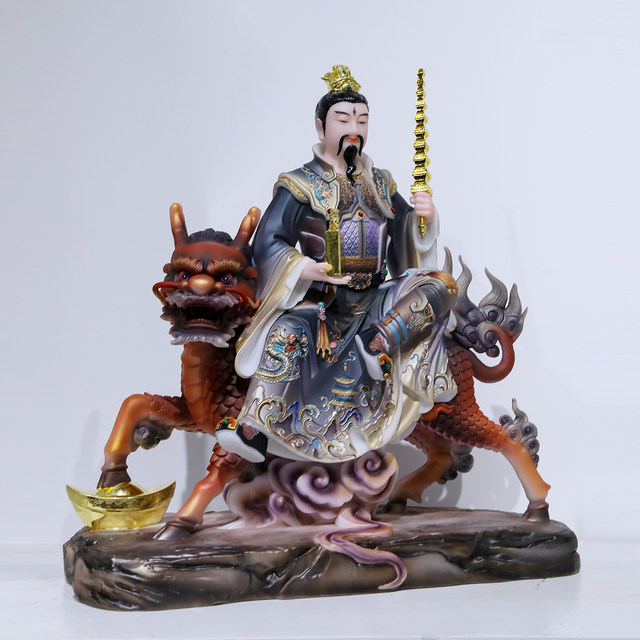 Jiutian Yingyuan Thunder Universalization Tianzun Statue White Marble ...