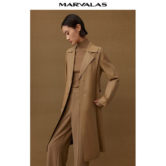 Mande Shi Pure Color leather Kitza 2024 Winter New Trone -style Truth ...