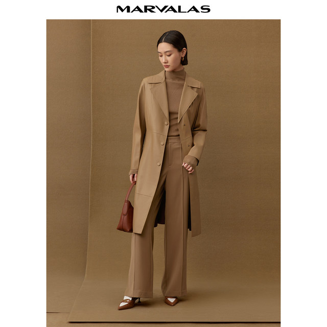 Mande Shi Pure Color leather Kitza 2024 Winter New Trone -style Truth ...