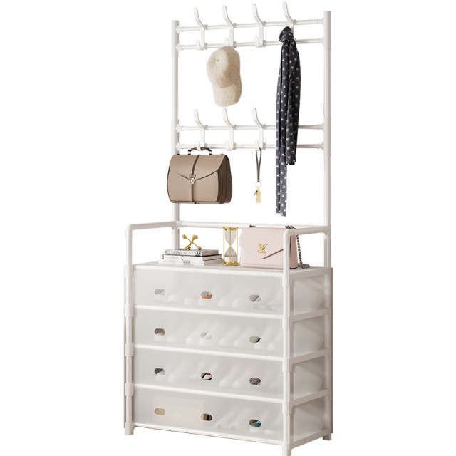 Simple shoe rack at the door, household indoor multi-layer dust-proof ...