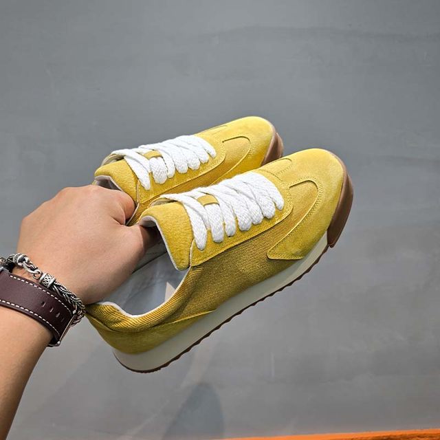 Trendy men's yellow Forrest Gump shoes for men 2025 spring new ...