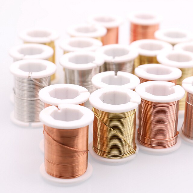DIY winding copper wire handmade suona copper thread novice practice ...