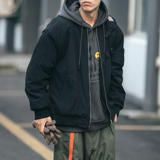 Autumn and winter new Japanese loose jackets, baseball uniforms, cotton ...