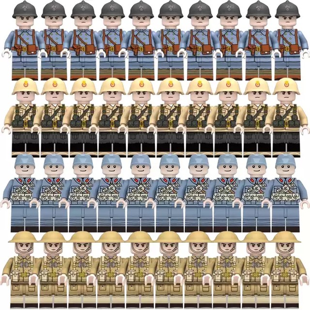 A certain high military building blocks World War II soldiers figures ...