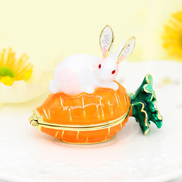 picals jewelry box carrot rabbit jewelry jewelry earring ring storage ...