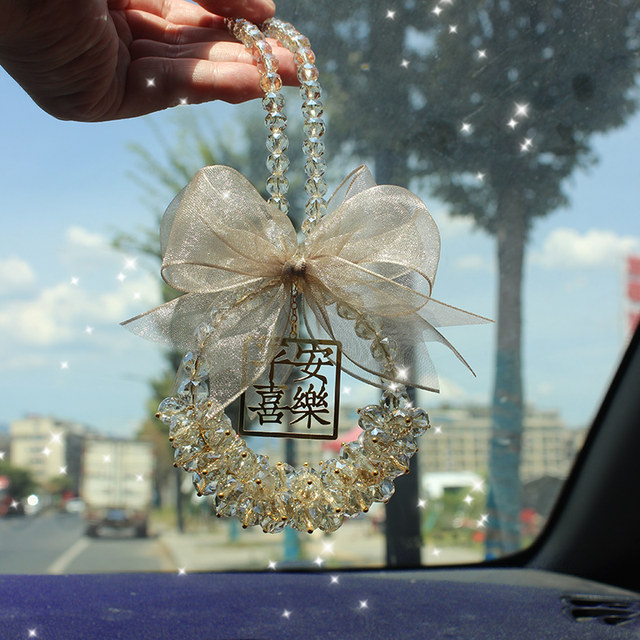 Rose Black Car Pendant Cars Inner Hanging Jewelry Ping An Jewelry Car ...