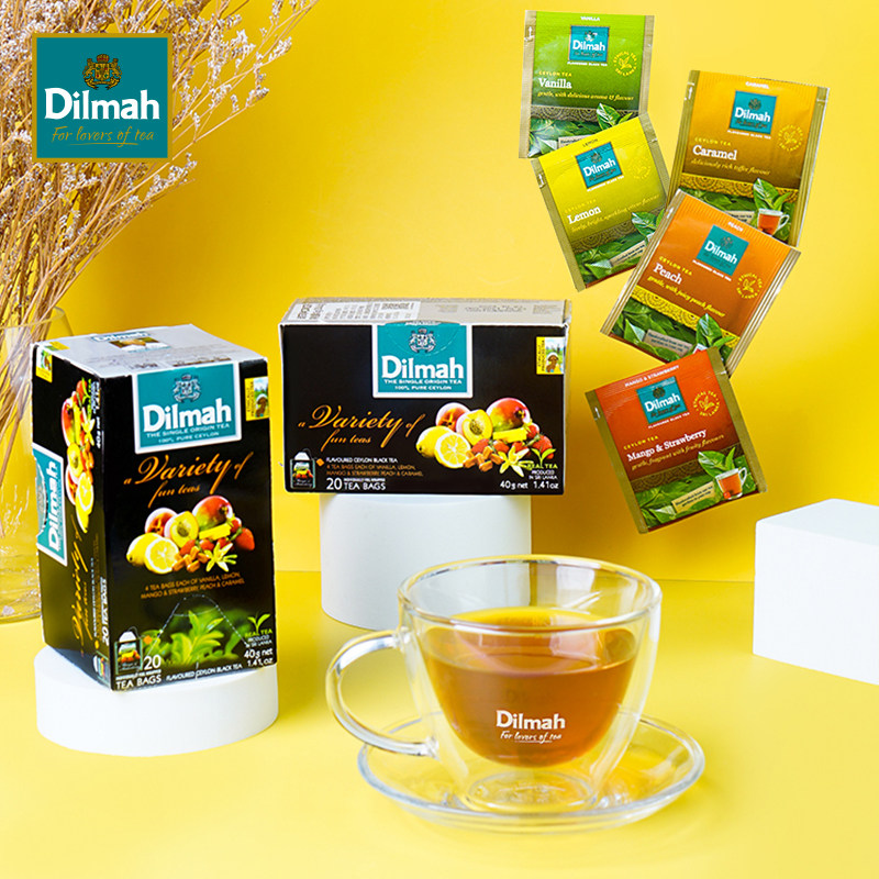 Dilmah fruit tea sachets de thé noir – thé de ceylan infusé à froid ...