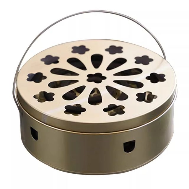 Fire-proof mosquito repellent incense box household stainless steel ...
