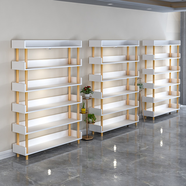 Cosmetic display cabinet product display rack white display cabinet ...