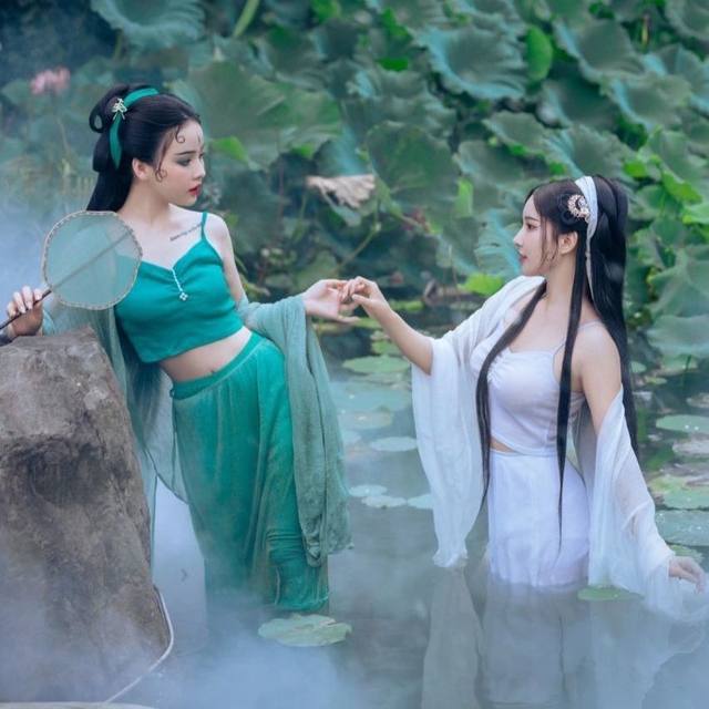 Original Green Snake White Snake Hanfu Super Fairy Han Elements ...