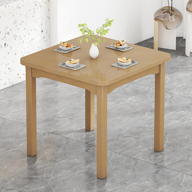Square table dining table new Chinese square study table household ...