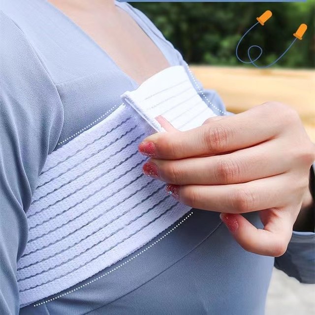 Chest pressing jump rope running chest strap high strength non-shaking ...