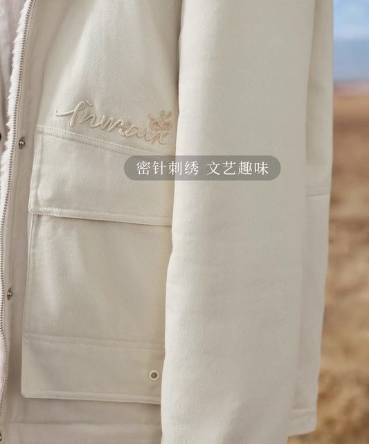 Inman windproof hooded velvet short coat for women 2023 winter new ...