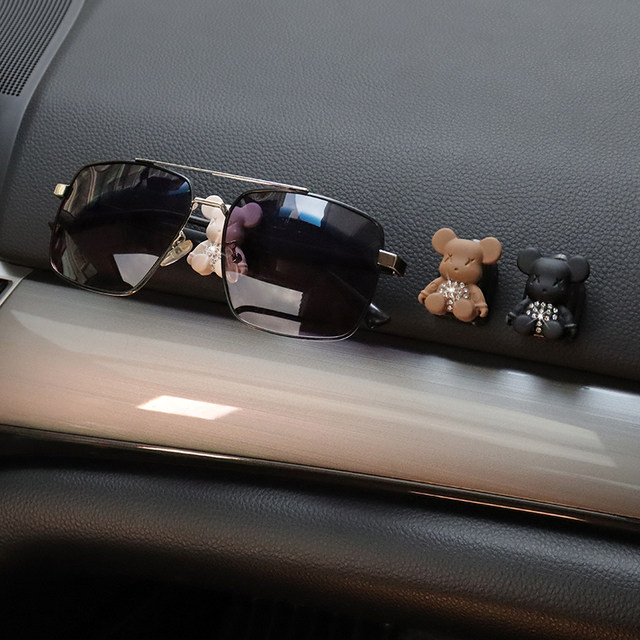 Gradient bear car hook hidden car multi-functional hook car dashboard ...