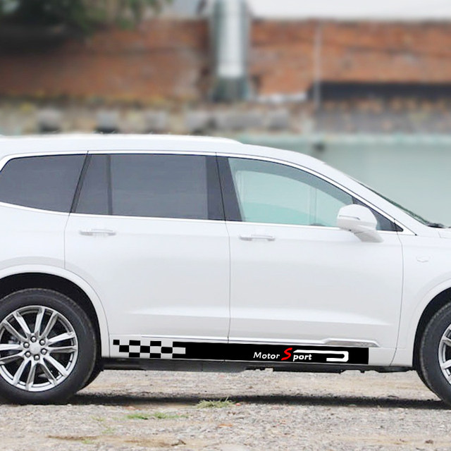 Car side skirt pull-up car stickers, personalized sports modification ...