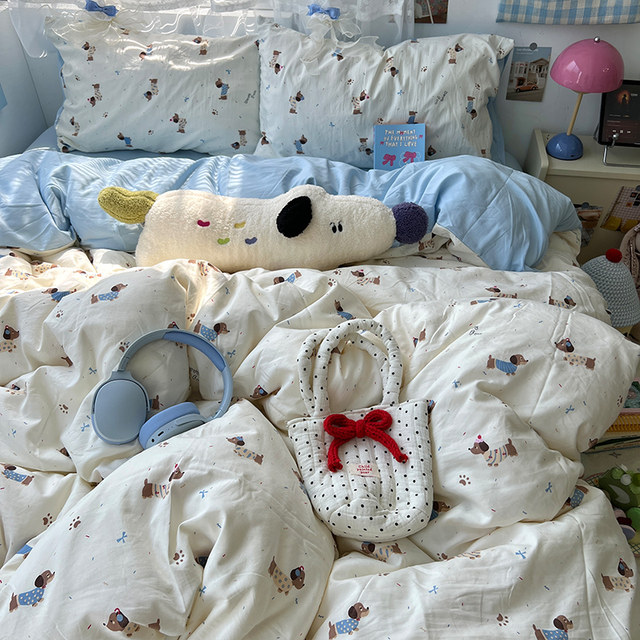 Class A bed four-piece set of all cotton pure cotton 2025 new quilt ...