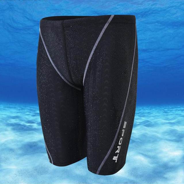 Swimming trunks for men's five-point shark leather swimming trunks ...