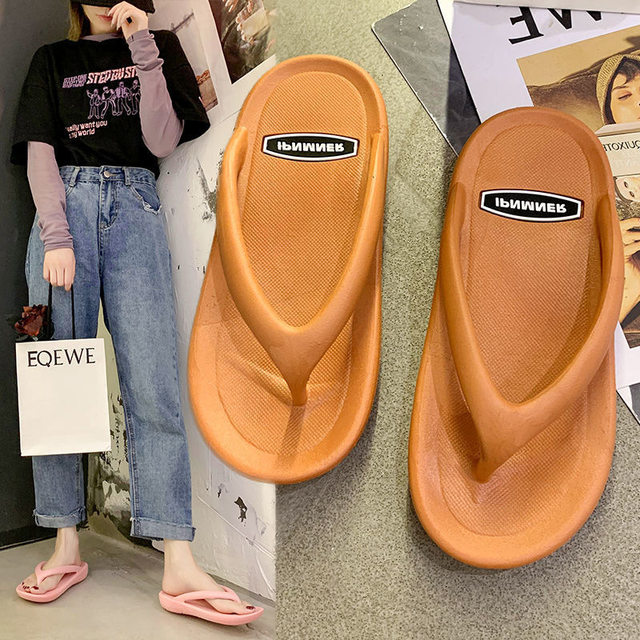 Imported Seiko anti-slip thick-soled flip flops for women wearing men's ...